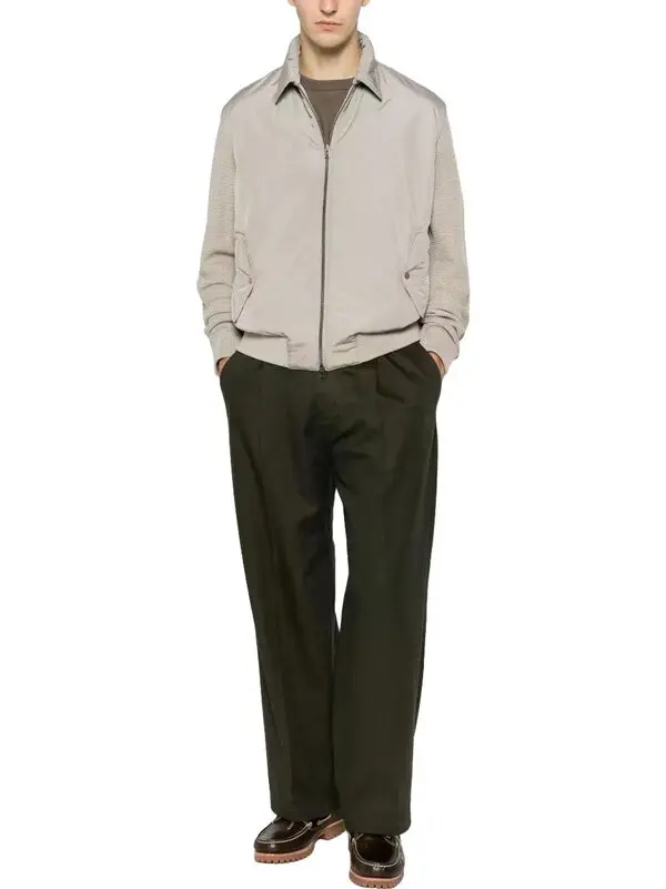 Herno Panelled Waffle-knit Jacket - Neutrals