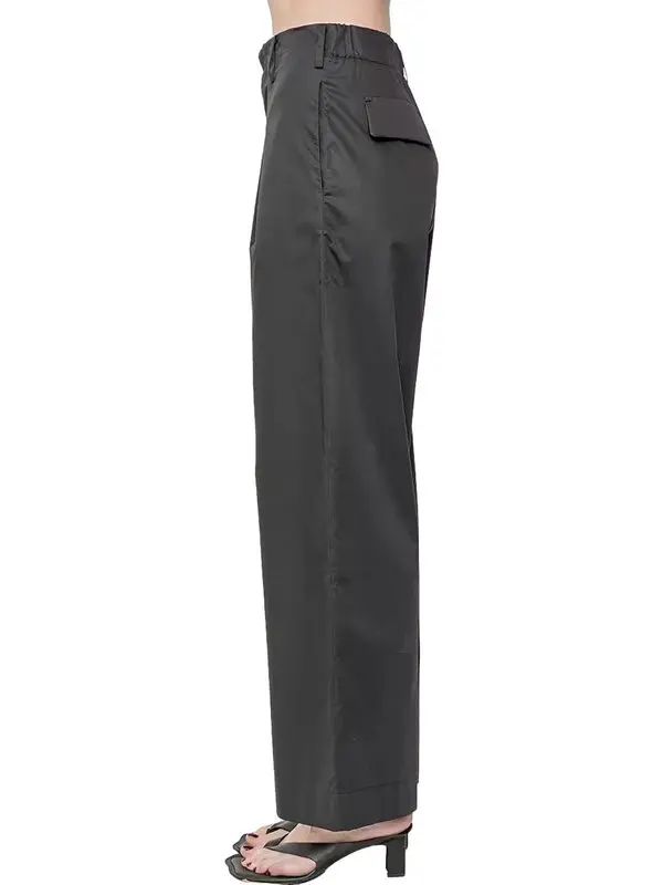 SUSANNE BOMMER Pleated Wide-leg Trousers - Black