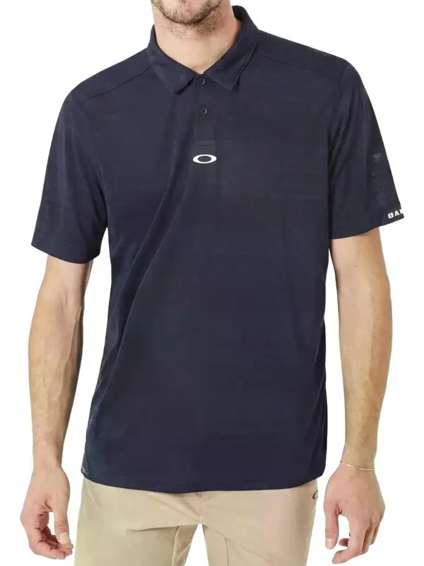 Oakley Aero Stripe-jacquard Polo Shirt - Blue