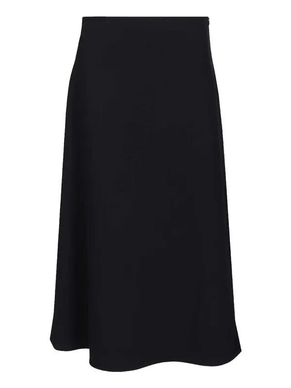 Marni Longuette Skirt In Virgin Wool Crepe - Blue