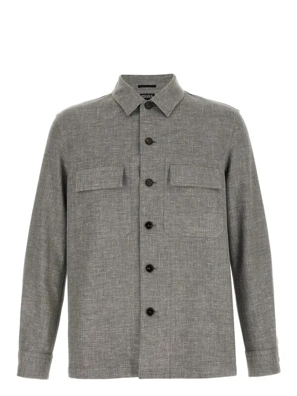 Zegna Crossover' Overshirt - Cream
