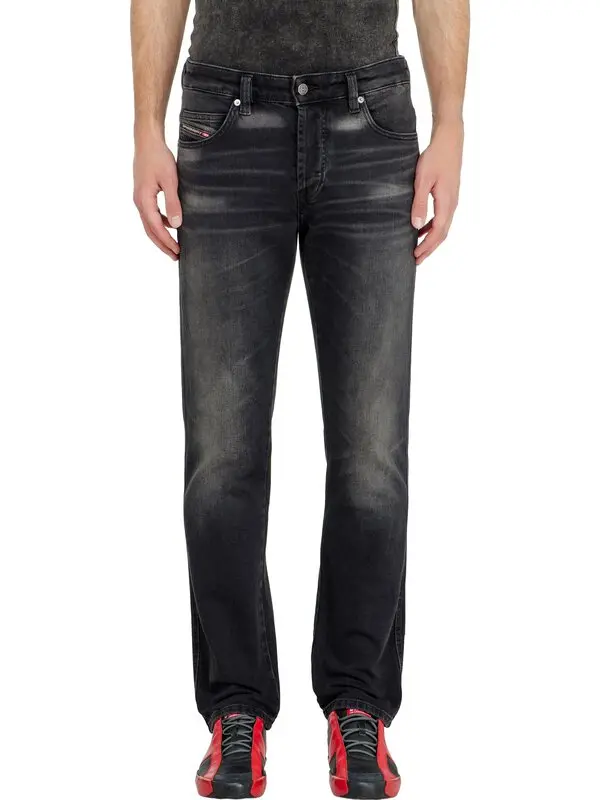 DIESEL® Slim Fit Button Fly Jeans - Black