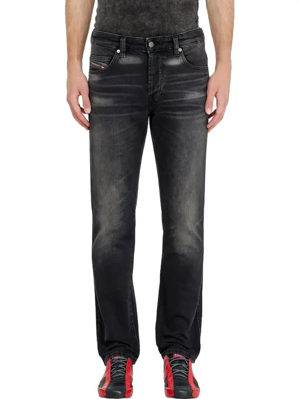 DIESEL® Slim Fit Button Fly Jeans - Black
