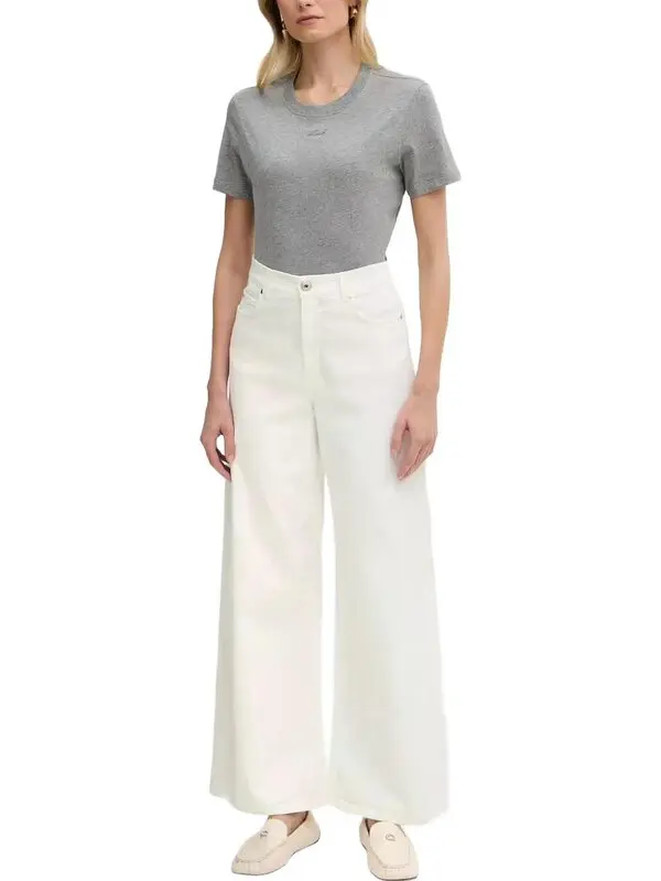 Karl Lagerfeld Embroidered Logo T-shirt - Grey