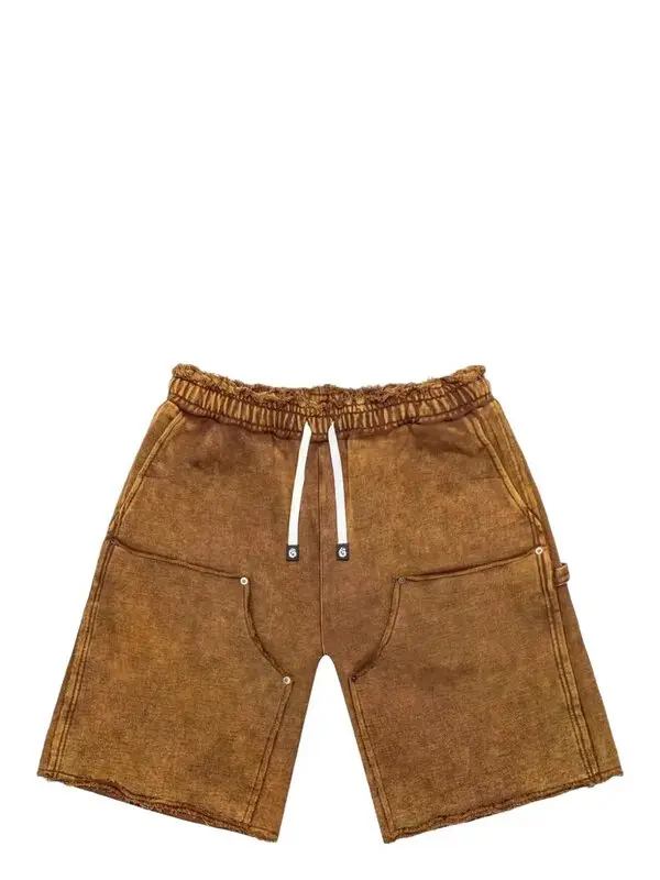 GODSPEED Distressed Carpenter Shorts - Brown