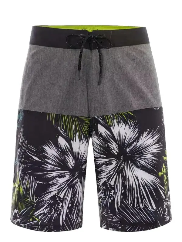Oakley Floral Print Swim Shorts - Grey
