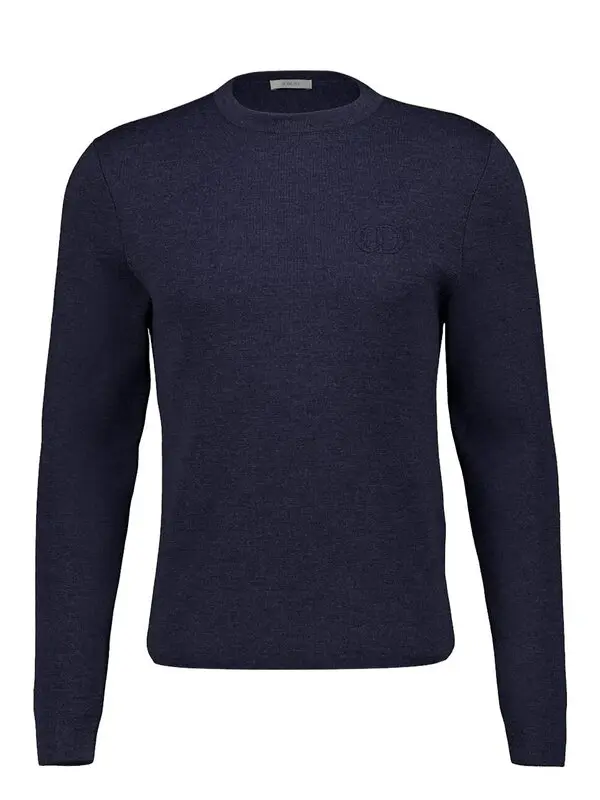 Dior Virgin Wool Knitwear - Blue