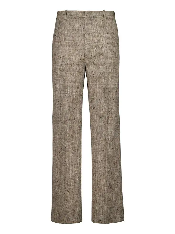 Bottega Veneta Sahara Mel Straight-leg Trousers - Brown