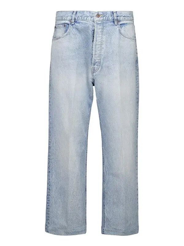 Celine Boyfriend Jeans In Rigid Cotton - Blue