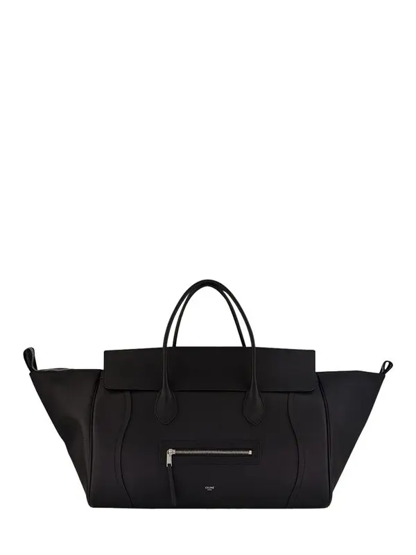 Celine Large Leather Weekend Bag - Black