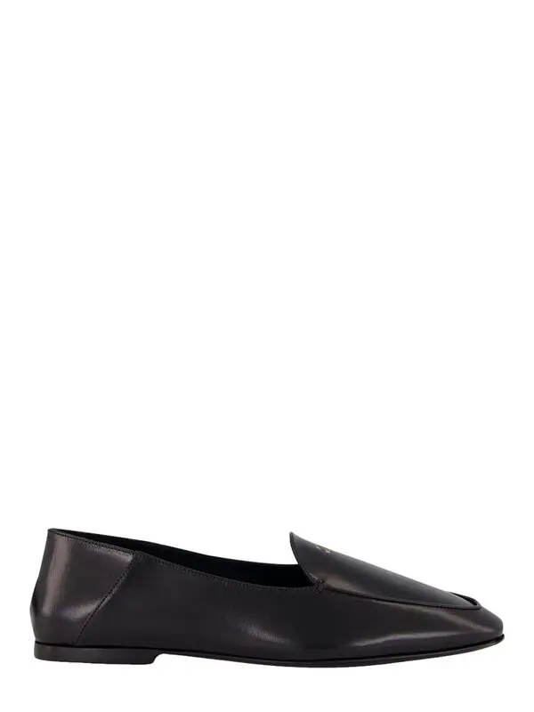 Celine Leather Loafers - Black