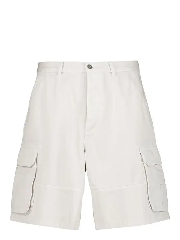 Dior Cotton Cargo Bermuda Jeans - Grey