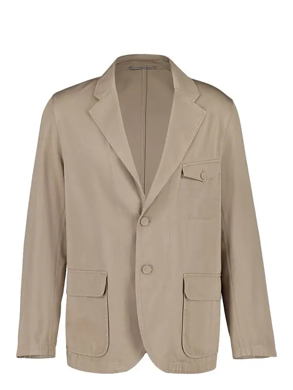 Dior Jacket Flap Pkt Inside Cd Muguet Emb Coton - Beige