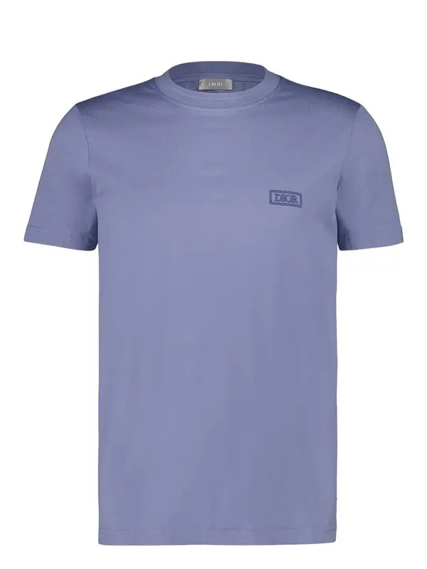 Dior T-shirt Regular Fit S/s Icons Cotton - Blue