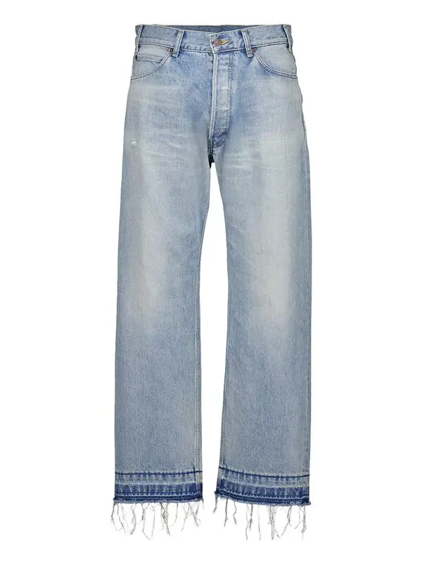 Celine Wesley Jeans With Released Hem - Blue
