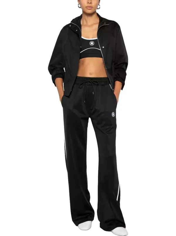 Amiri Logo-print Crossover-strap Sports Bra - Black