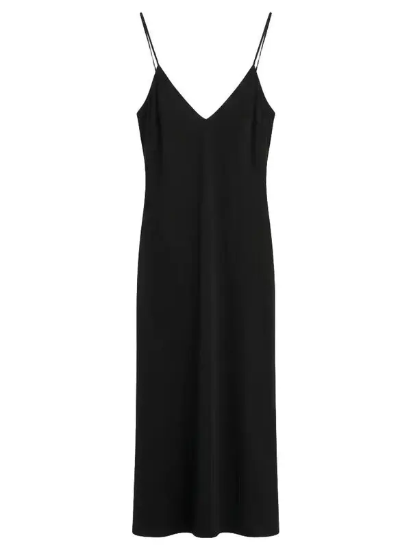 Black Label V-neck Dress - Black