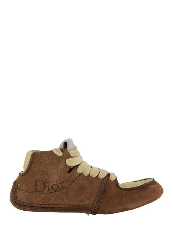 Dior Roadie Suede Nubuck Boots - Brown
