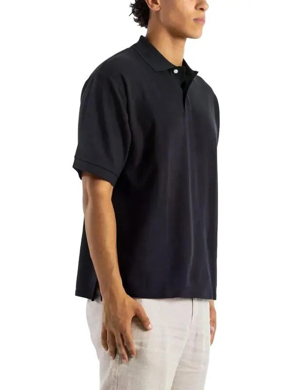 HANDVAERK Oversized Polo Shirt - Blue