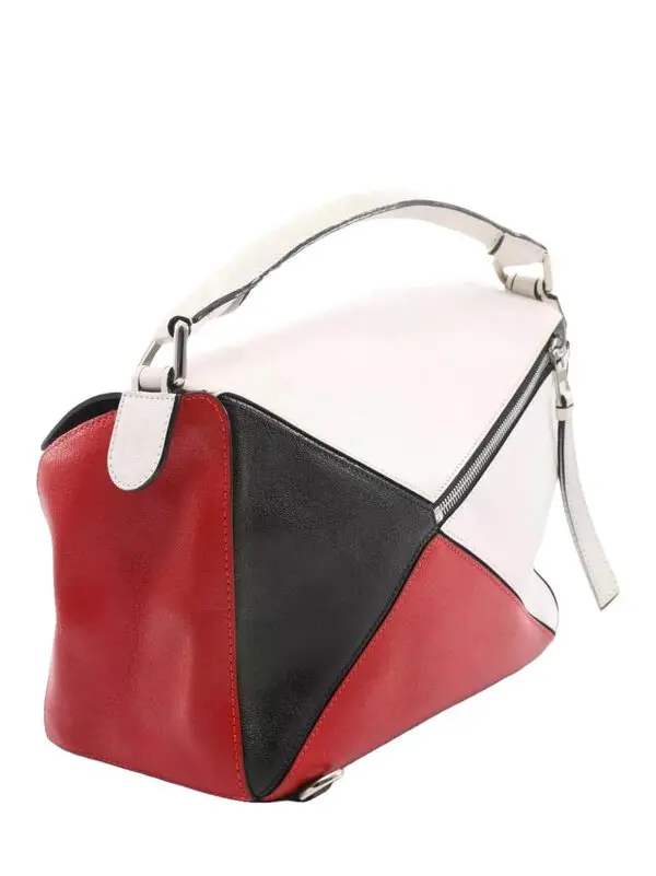 Loewe Medium Puzzle Handbag - White