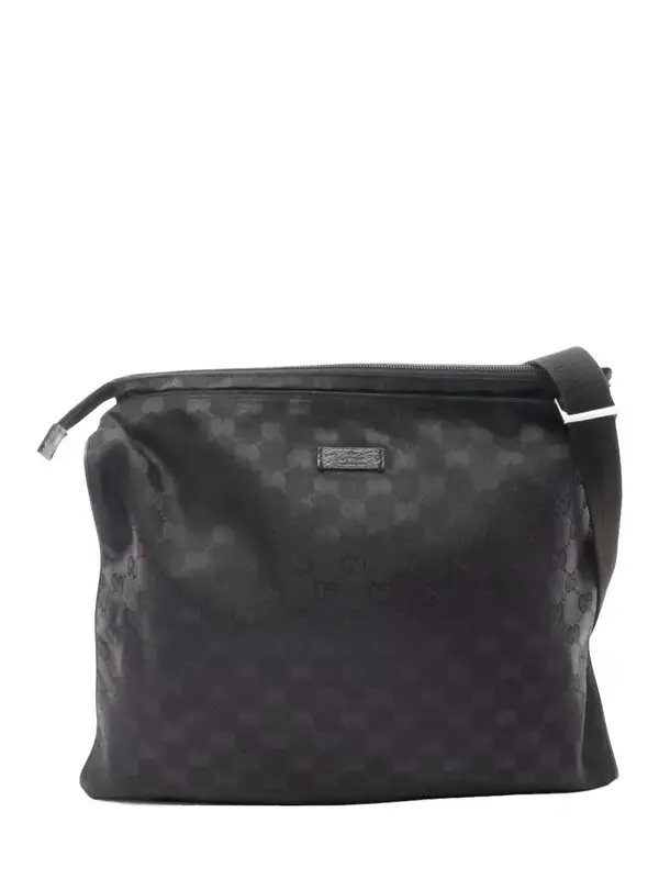 Gucci Gg-pattern Shoulder Bag - Black