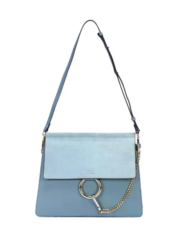 Chloé Faye Medium Shoulder Bag - Blue