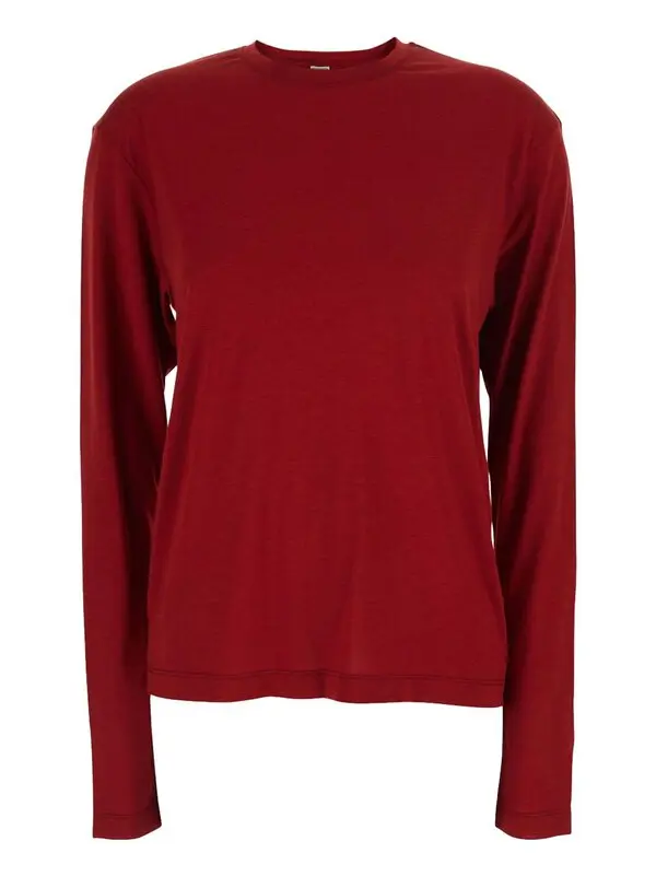 TOTEME Long Sleeve T-shirt - Red