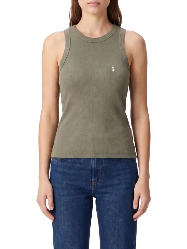 ICON DENIM LOS ANGELES Ribbed Tank - Green
