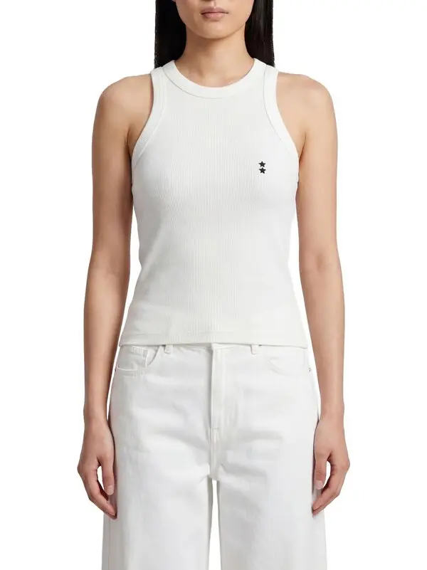 ICON DENIM LOS ANGELES Ribbed Tank - White