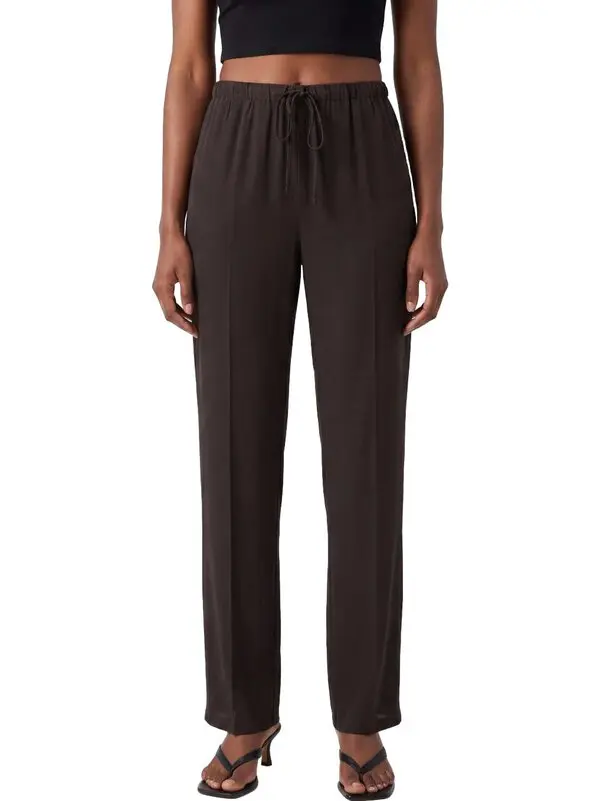 SEMICOUTURE Drawstring Trousers - Brown