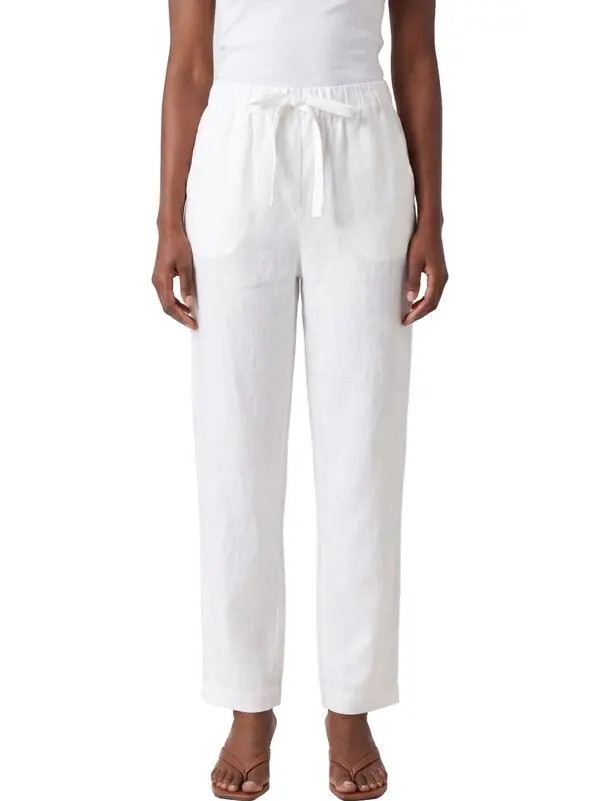 SEMICOUTURE Drawstring Waist Trousers - White