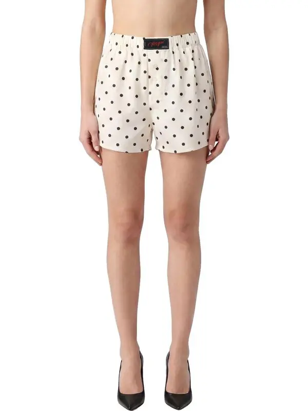 MSGM Polka Dot Shorts - White