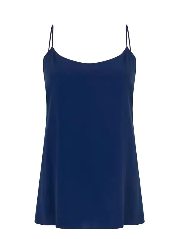 Alberta Ferretti Adjustable Spaghetti Strap Top - Blue