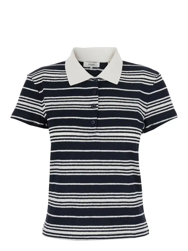 FRAME Striped Polo Shirt - Multicolor