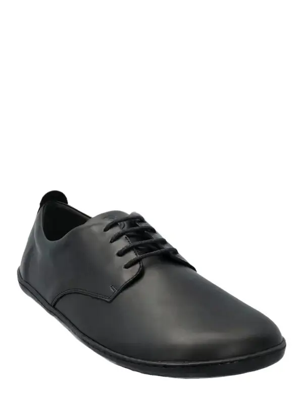GROUNDIES Lace-up Leather Sneakers - Black