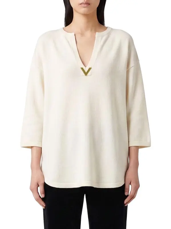 Valentino Garavani Wool Top - Ivory