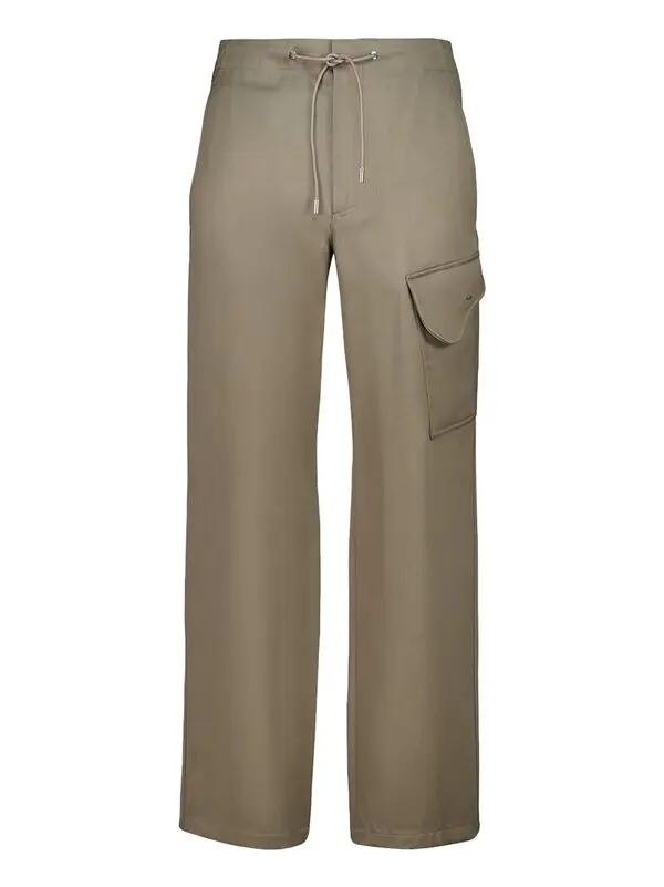 Dior Virgin Wool Tailored Trousers - Beige
