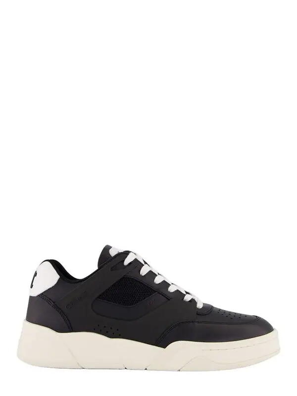 Celine Ct-09 Leather Lace-up Sneakers - Black