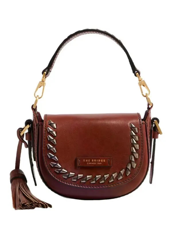 THE BRIDGE Leather Shoulder Bag - Brown