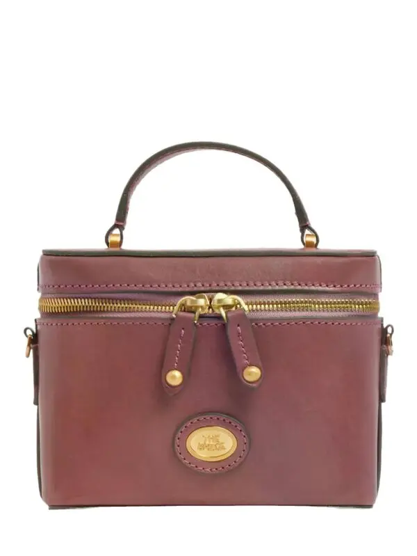 THE BRIDGE Story Mini Leather Bowling Bag - Pink