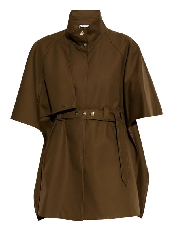 Max Mara Avenue" Poncho - Brown