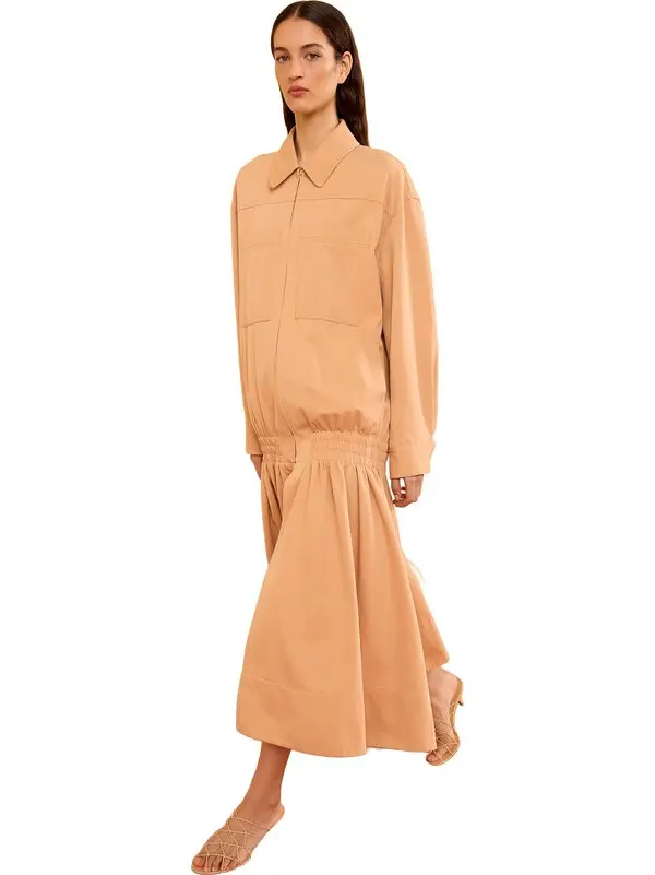 Ulla Johnson Aubrey Cotton Twill Coat - Fawn