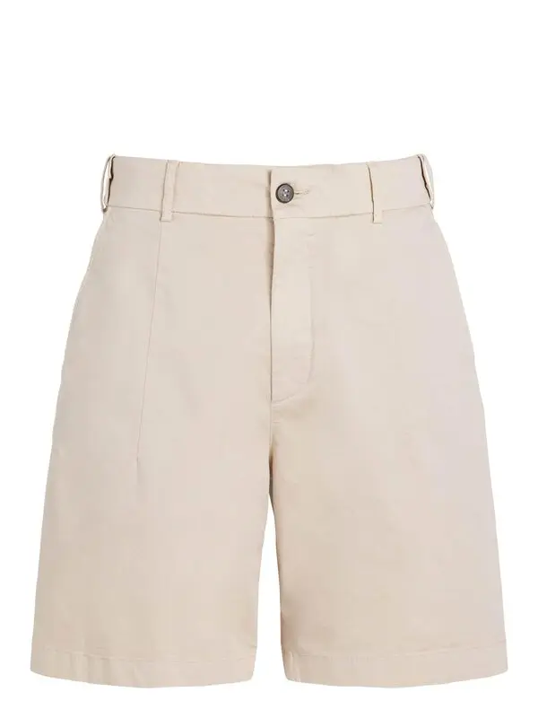 Eleventy Stretch-cotton Chino Shorts - Beige