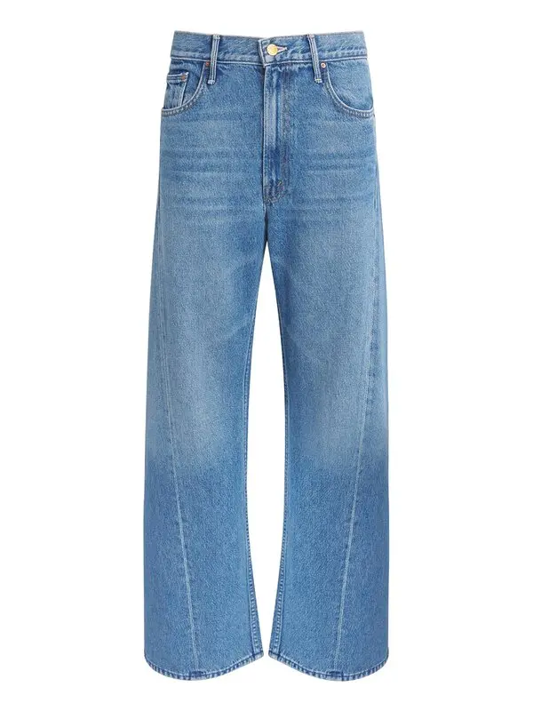 MOTHER The Lemon Twist Sneak Wide-leg Jeans - Blue