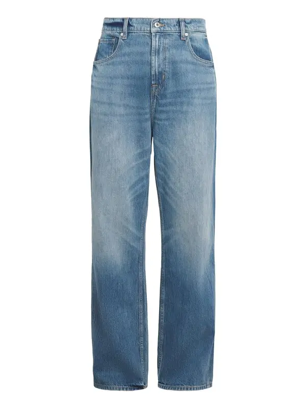 7 For All Mankind Wide Leg Jeans - Blue