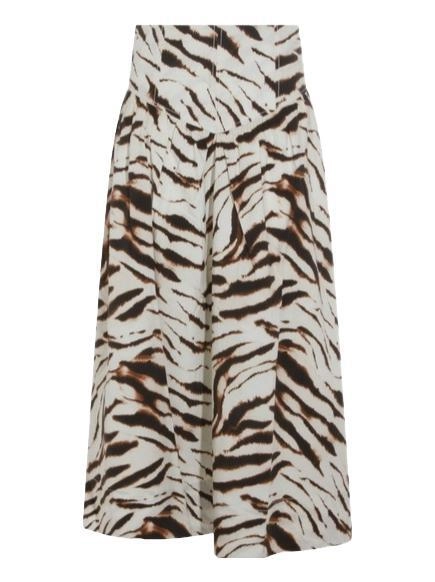GANNI Printed Midi Skirt - No