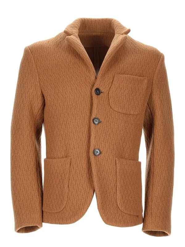 Brian Dales Wool And Cashmere Jacket Made In Italy - Brown