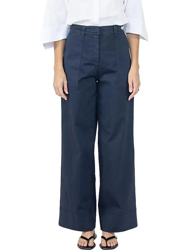 CALLAS MILANO Sailor Wide Leg Pants - Navy