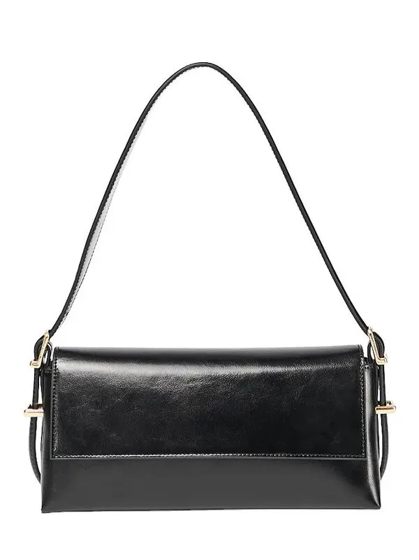 Simkhai Atlas Moto Leather Shoulder Bag - Black