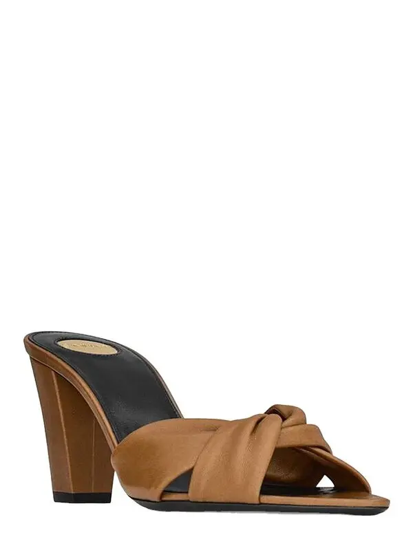 Saint Laurent Franciane Mules - Macadamia